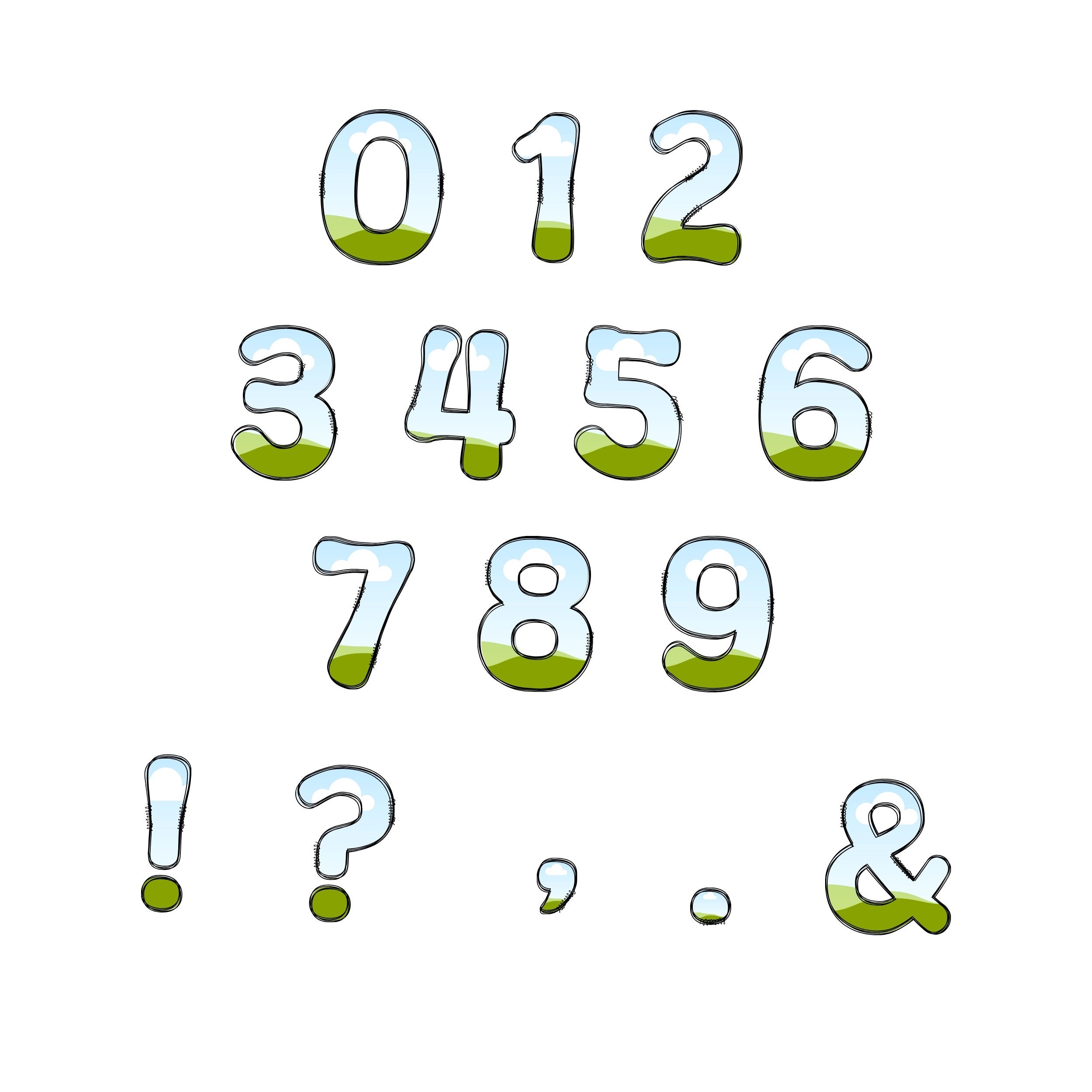 CANVA Doodle Letters Drag and Drop Frames Groovy Retro Doodle Fillable ...