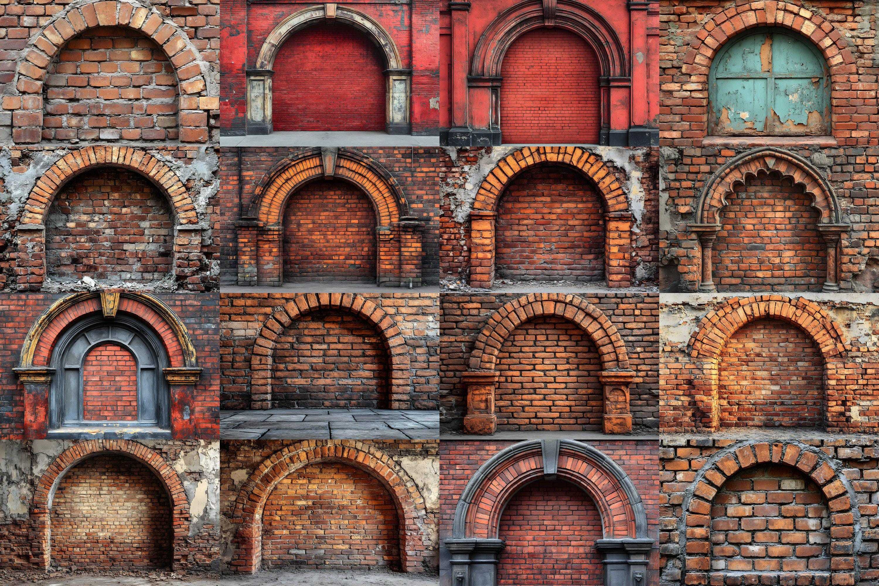 Rustic Brick Archway Backdrop | Digital Photography Background ...