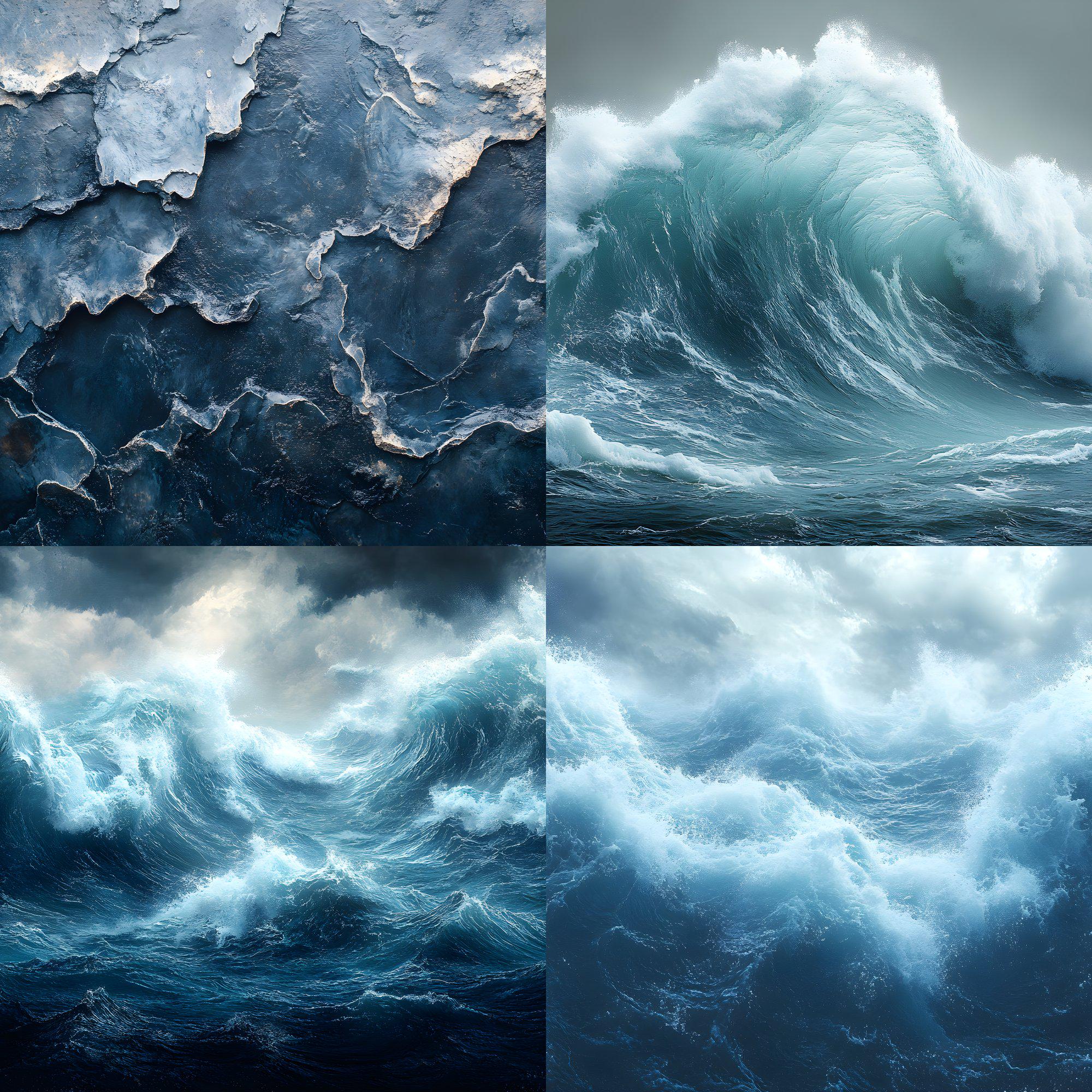 Ocean Digital Backdrop, Ocean Storm Backdrops | Dramatic Sea Waves ...