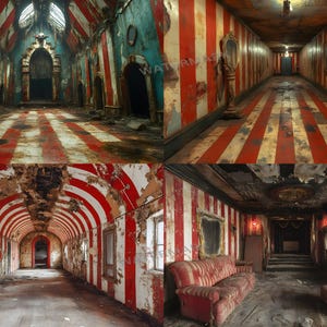 Demonic Carnival Backdrops - 45 High-res Digital Images - Haunted ...