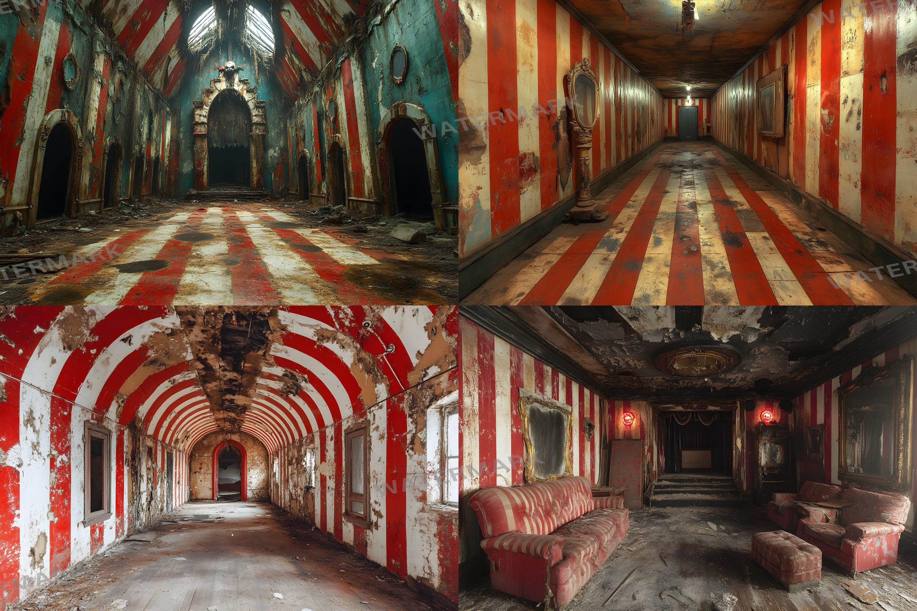 Demonic Carnival Backdrops - 45 High-res Digital Images - Haunted ...