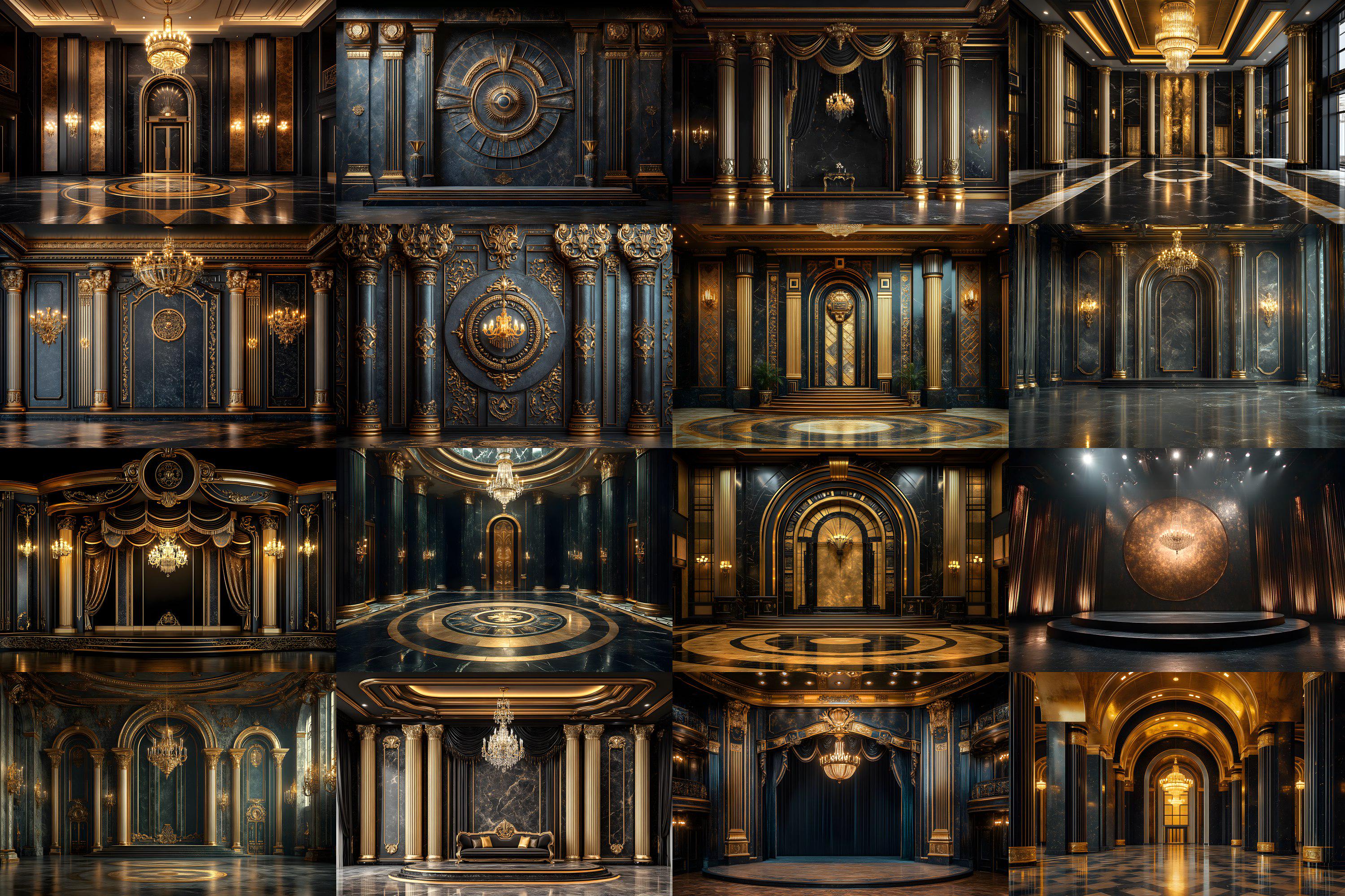 Art Deco Glamour Backdrops, Luxury Room Backgrounds (35 Pngs) - Etsy