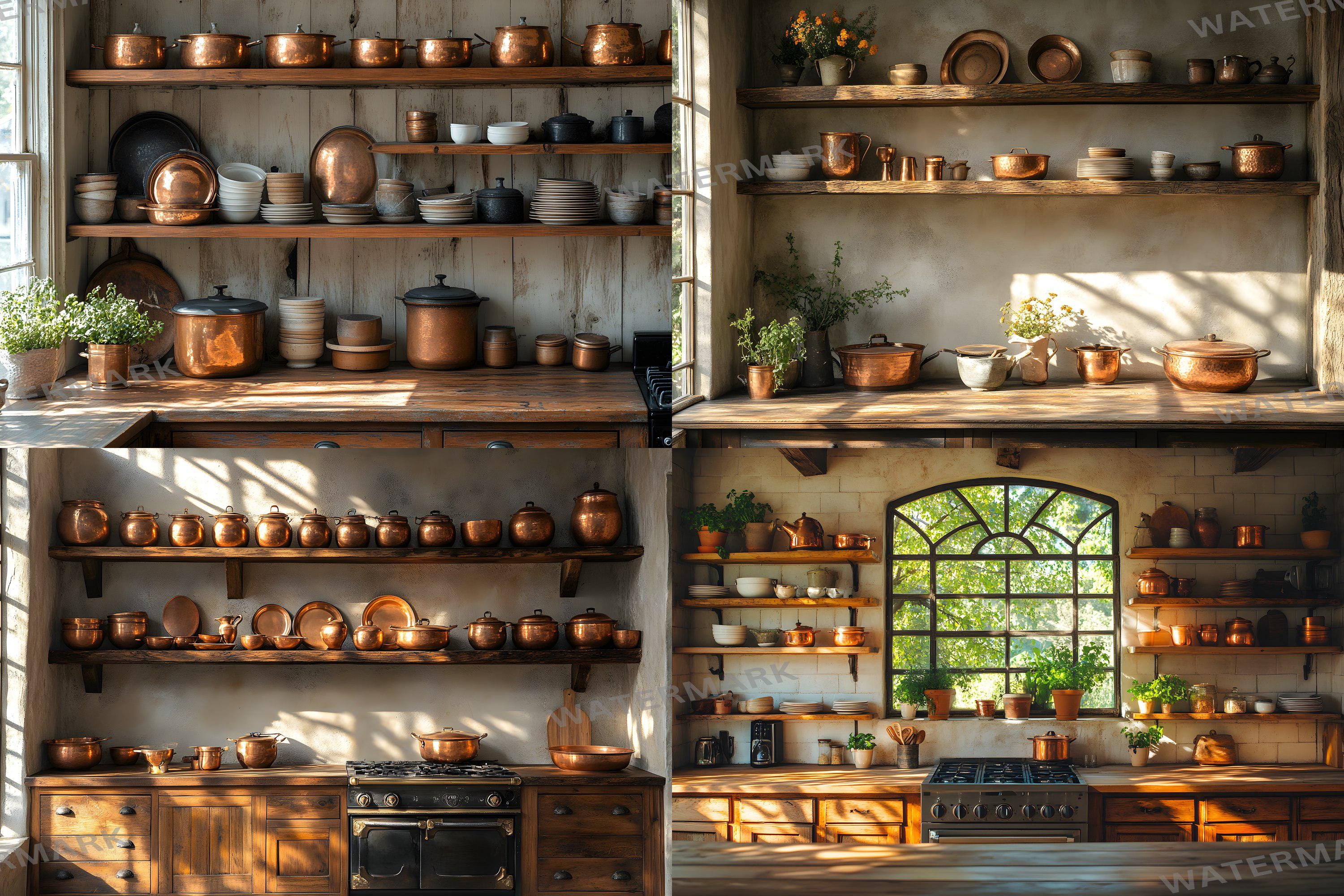 35 Rustic Farmhouse Kitchen Bliss Digital Backdrops for Cozy and Homely ...