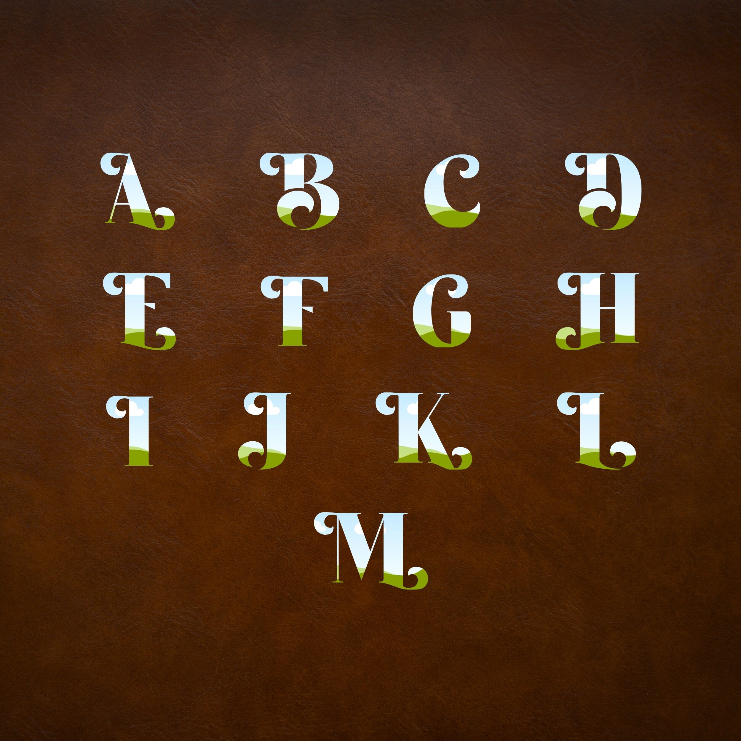 Letter Canva Frames Drag and Drop Frames Groovy Retro - Etsy