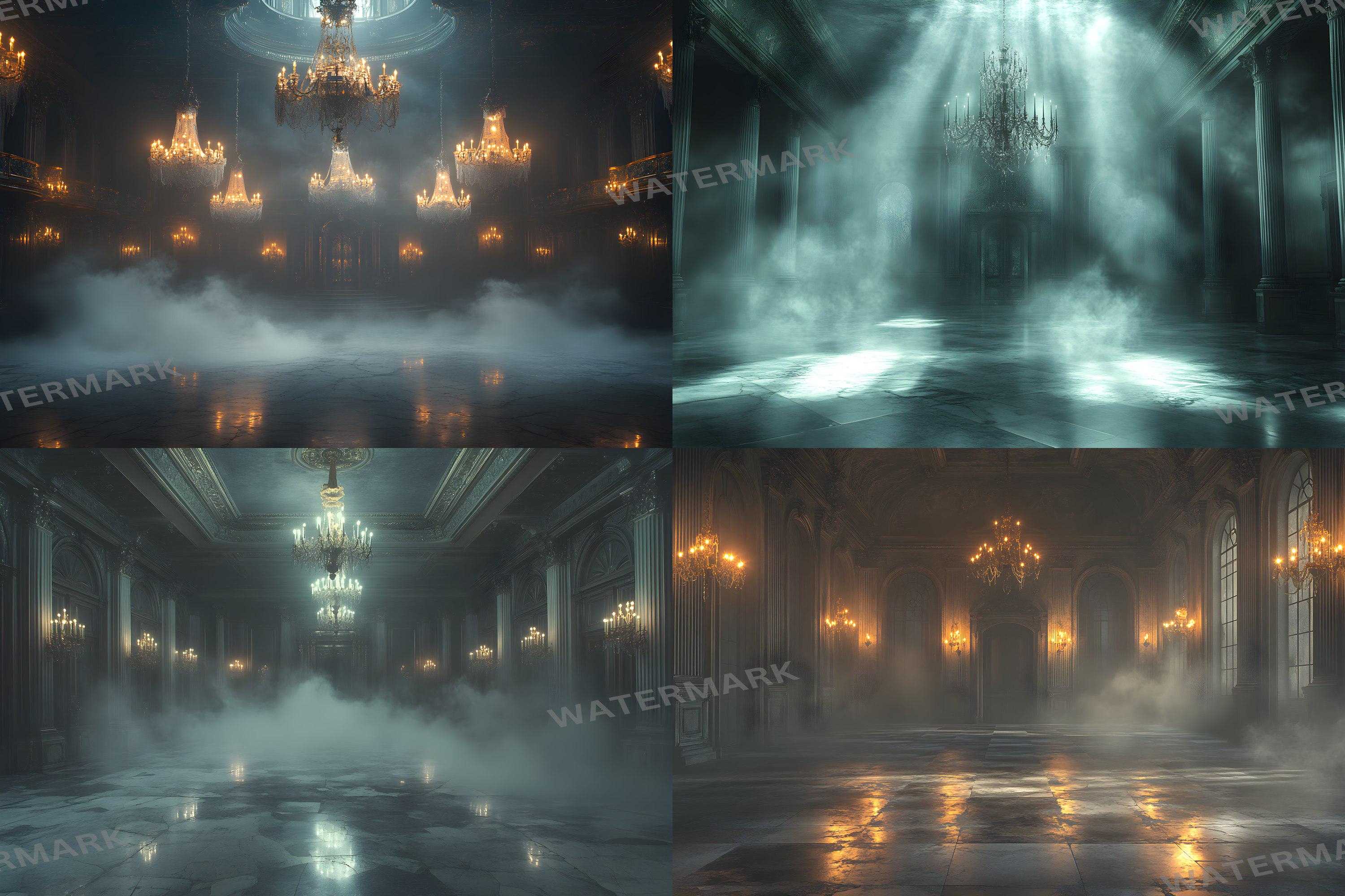 45 Ghostly Ballroom Backdrops, Haunted Mansion Photoshop Overlays, Gothic Wedding Backgrounds ...