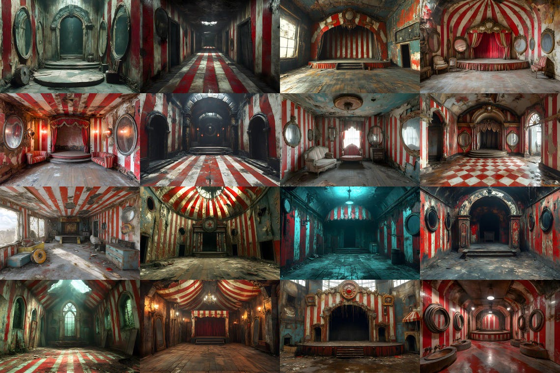Demonic Carnival Backdrops - 45 High-res Digital Images - Haunted ...