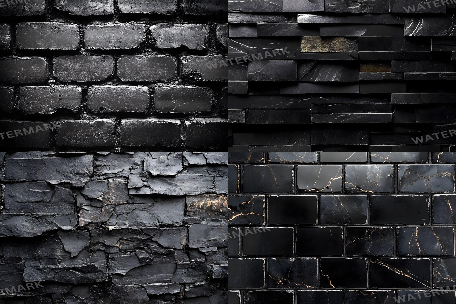 40 Sleek Black Brick Backdrops - Dark Urban, Industrial Texture, Moody ...