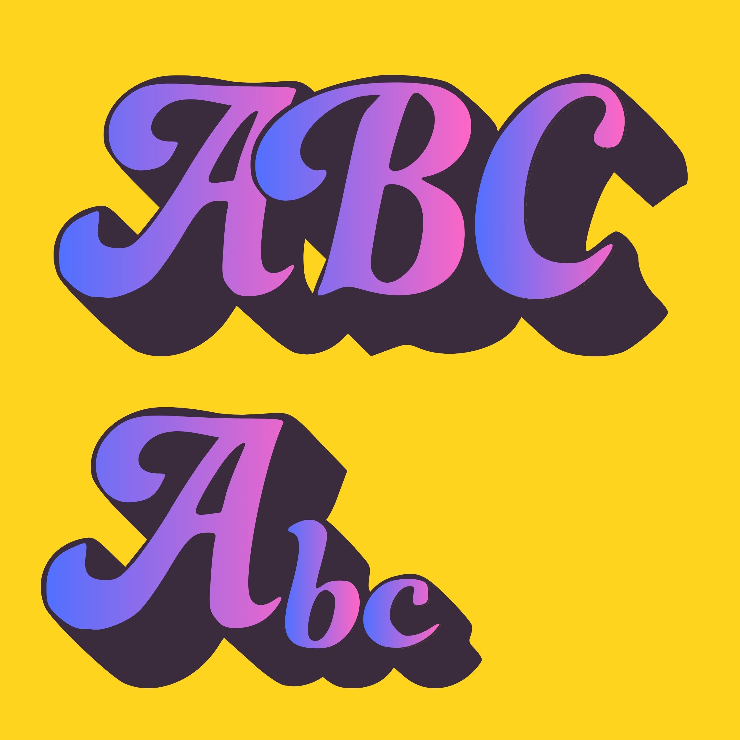 Letter Canva Frames Drag and Drop Frames Groovy Retro - Etsy