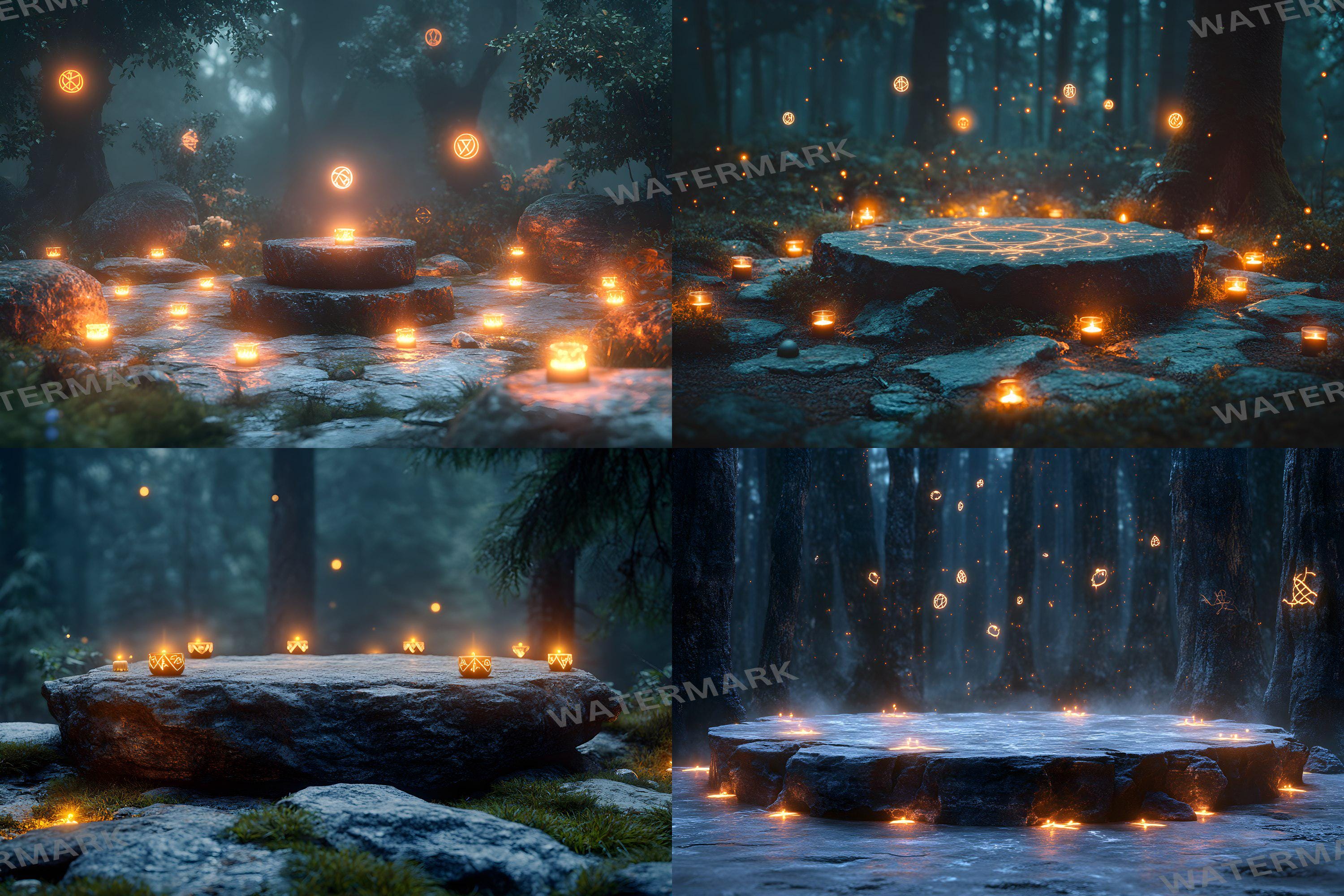 50 Spellcasting Altar Backdrops | Ritual Magic | Mystic Circles ...