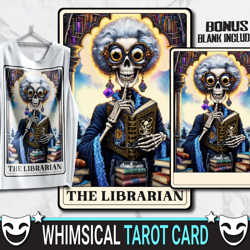 Librarian Card - Etsy