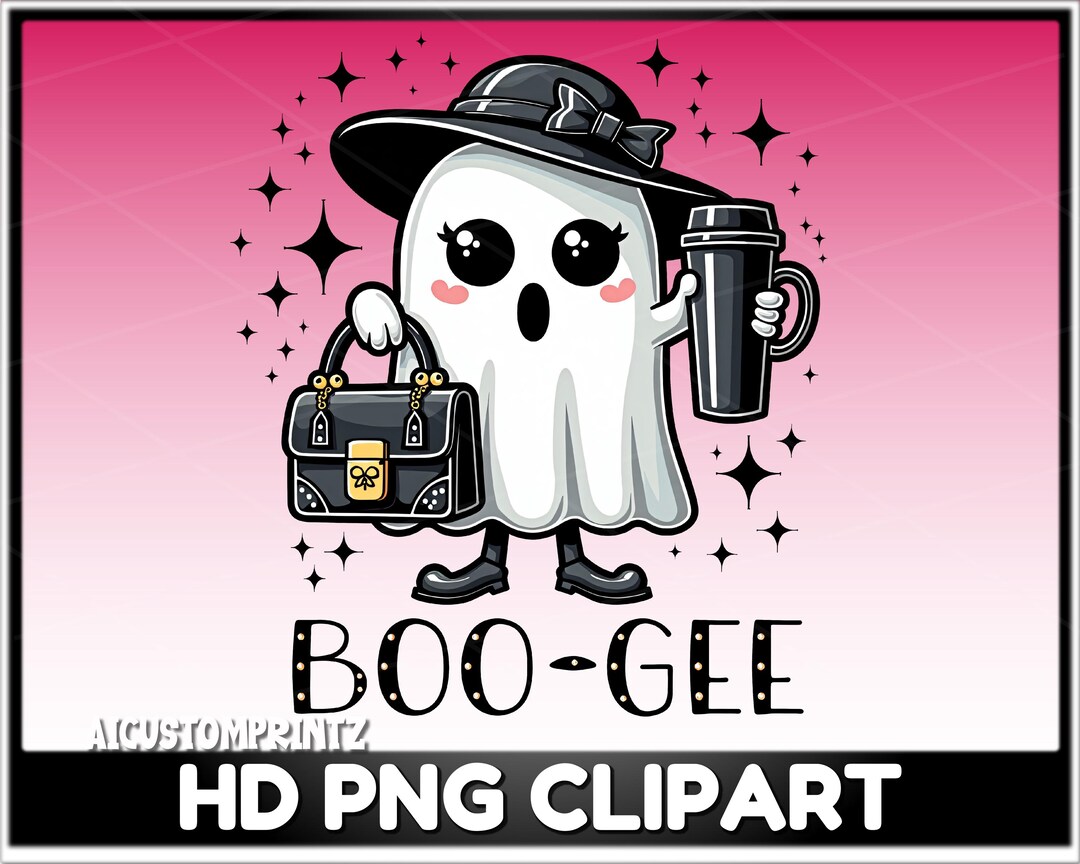 Boo-gee Ghost Clipart Cute Glamour Girl HD Transparent PNG Digital ...