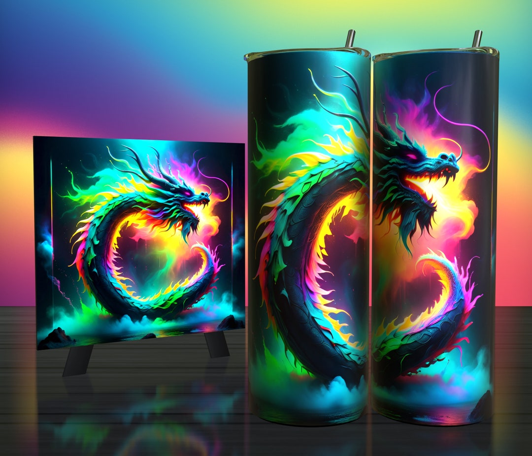 HD PNG 'prism Paragon: Rainbow Drake' Colorful Dragon Sublimation ...