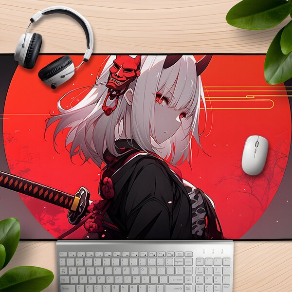 Anime Desk Mat Oni - Etsy