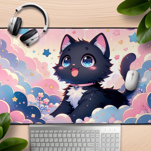 Pink and Blue Mouse Pad - Etsy