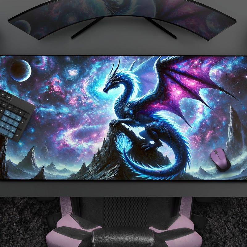 Dark Blue Gaming Mousepad - Etsy