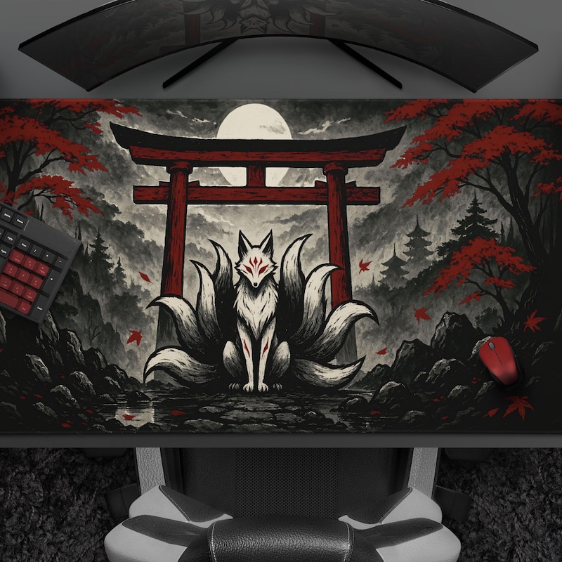 Japanese Spirit Mousepad - Etsy