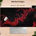 Desk Mat: Gothic Flame - Cool Red & Black Mousepad, Abstract Fire ...