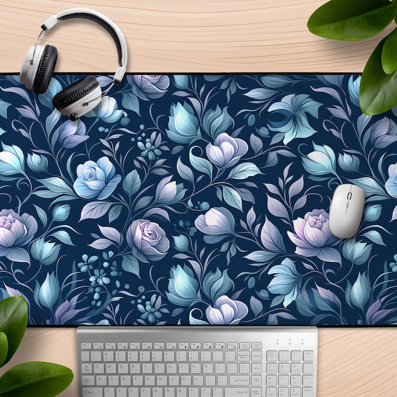 Pink and Blue Mousepad - Etsy