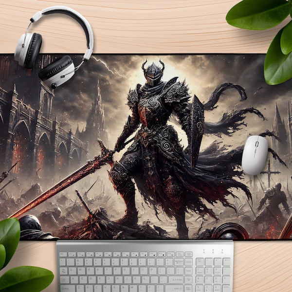 Medieval Knight Large Mousepad - Etsy