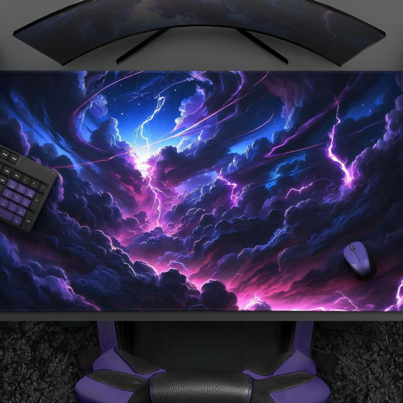 Purple Mouse Pad - Etsy