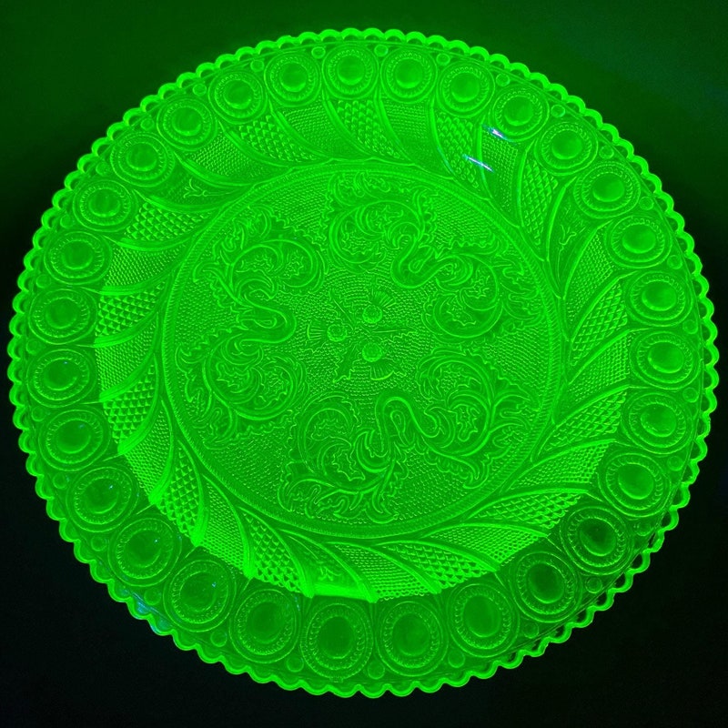 Vintage Glass Plates - Etsy