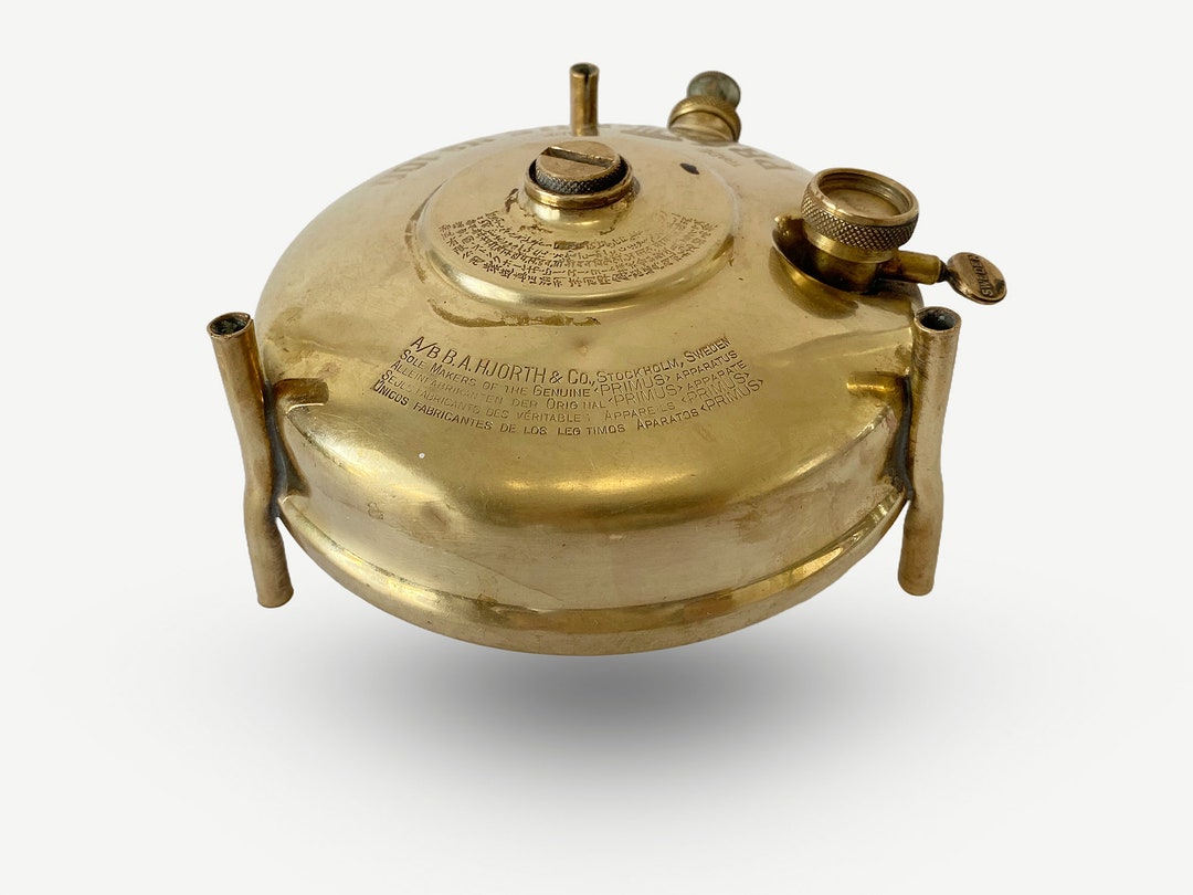 Swedish Primus No. 100 Brass Kerosene Stove Base Circa 1947 - Vintage ...