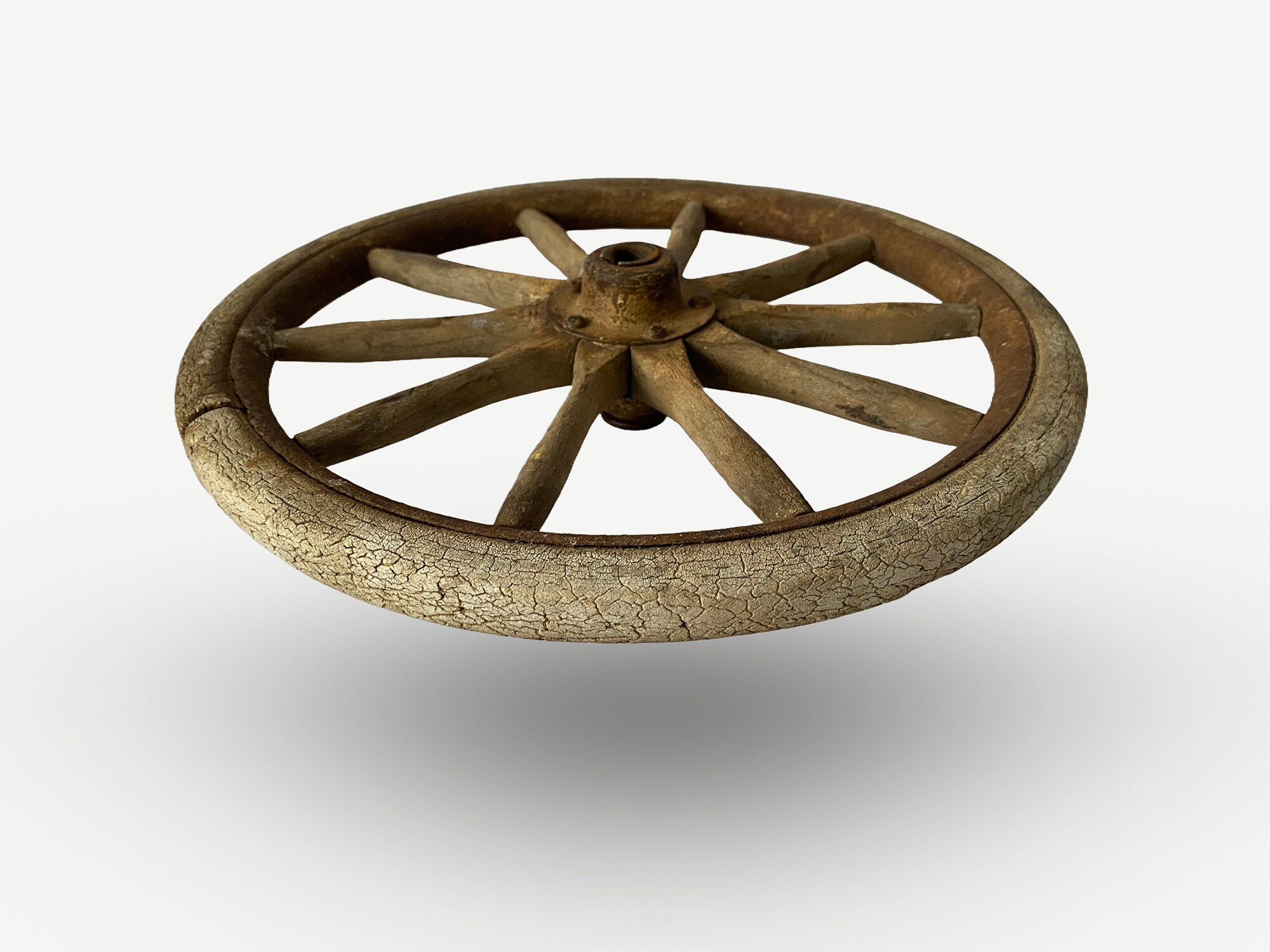 Rustic Farm Cart Wheel - Vintage - Wood - Etsy