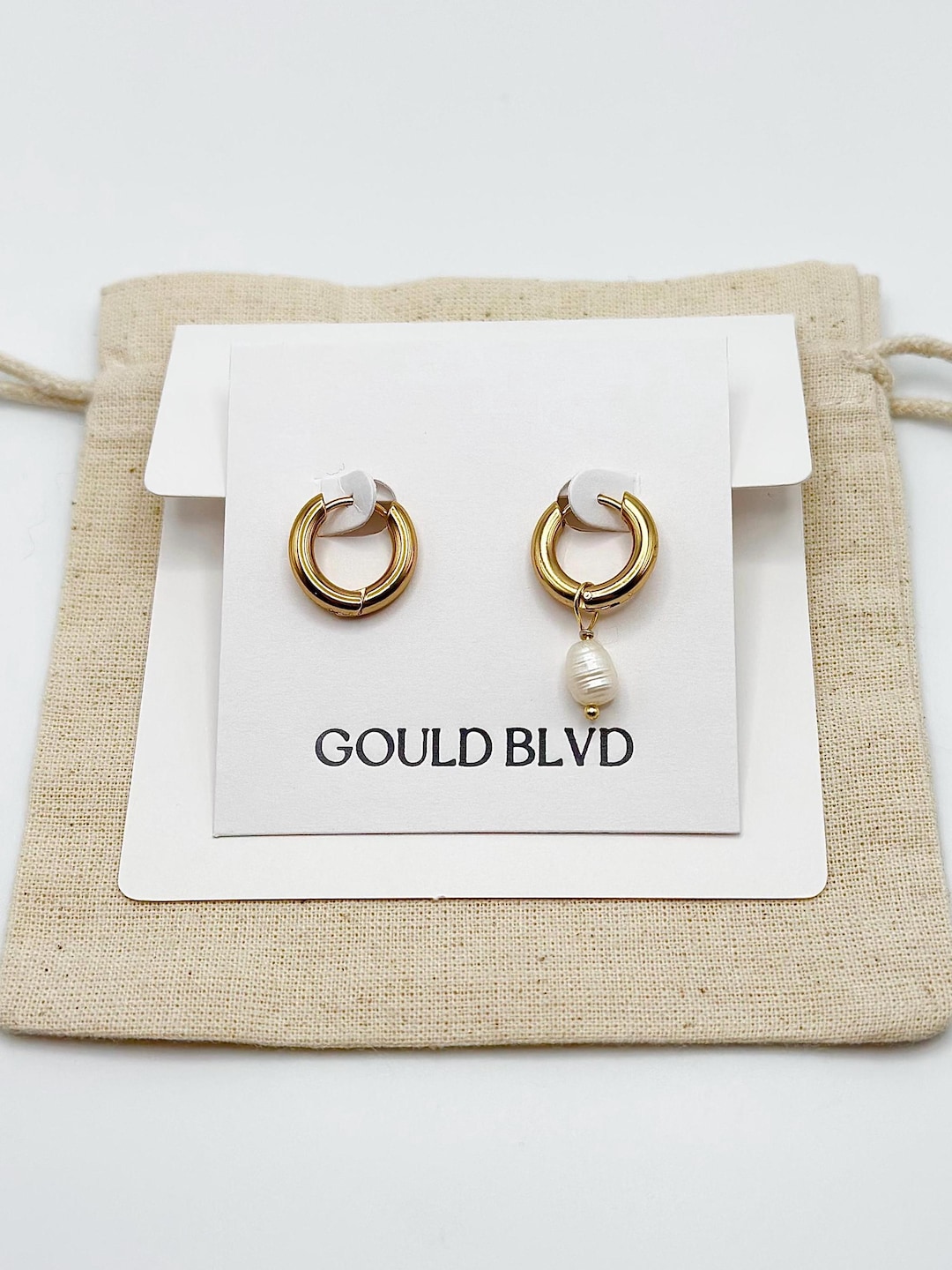 NON TARNISH 18k Timeless Gold Hoops Hinge Small Minimalist Everyday ...