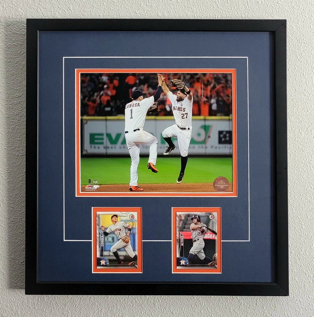 Houston Astros Picture Frame of Correa and Altuve With Rare Rookie ...