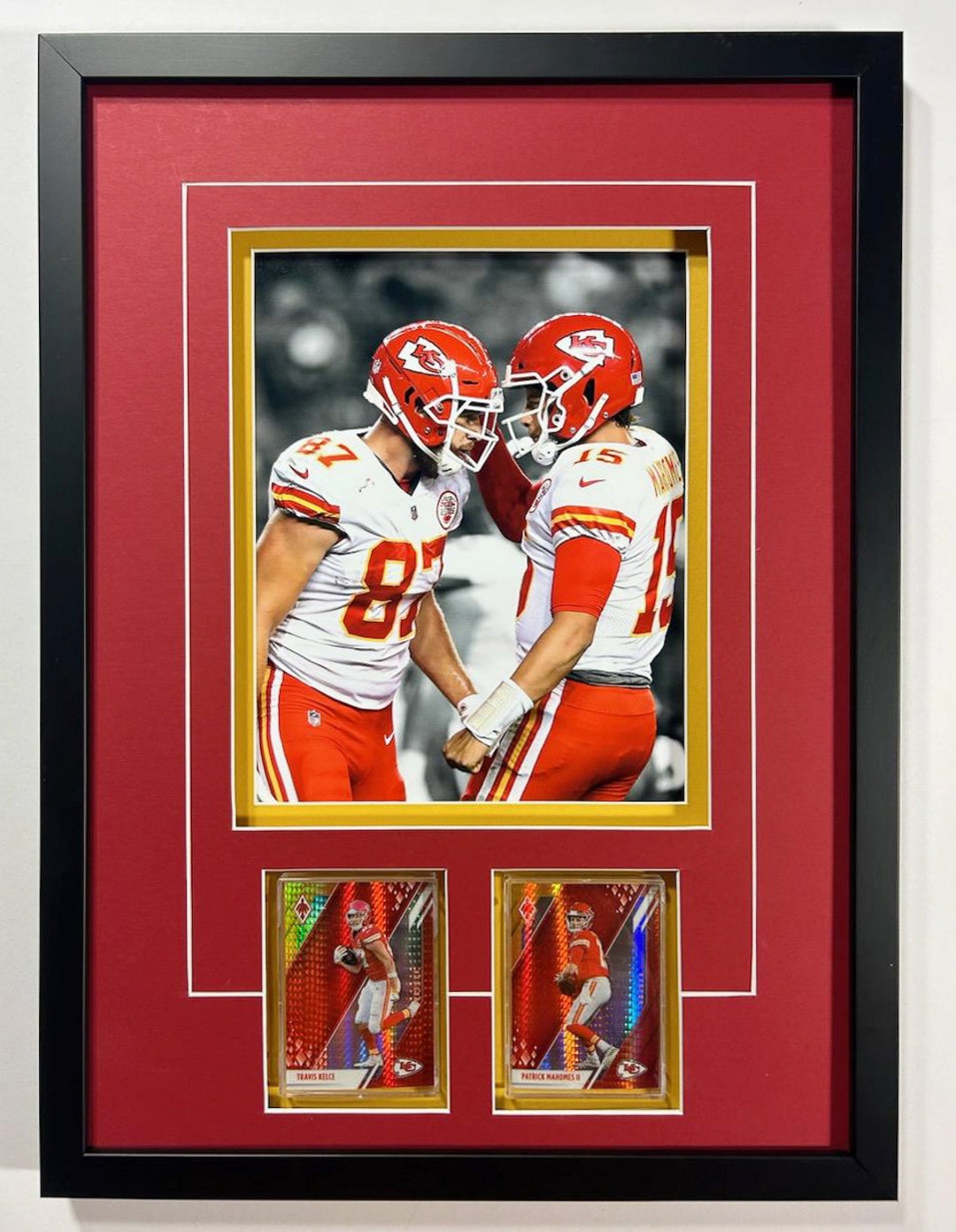Travis Kelce and Patrick Mahomes Picture Frame, Football, Kansas City ...