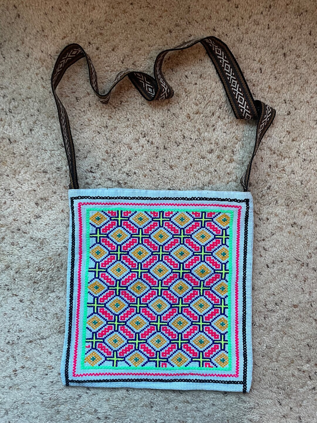 Shipibo Conibo Indigenous Peruvian Handwoven Handmade Unisex Bag Sacred ...