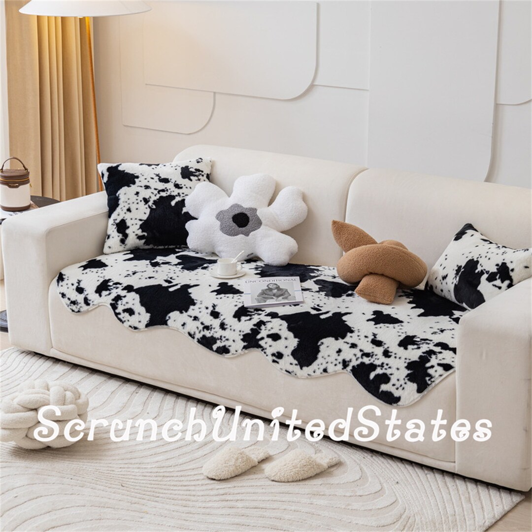 Irregular Shape Furry Sofa Cushion2 Colors Non-slip Washable - Etsy