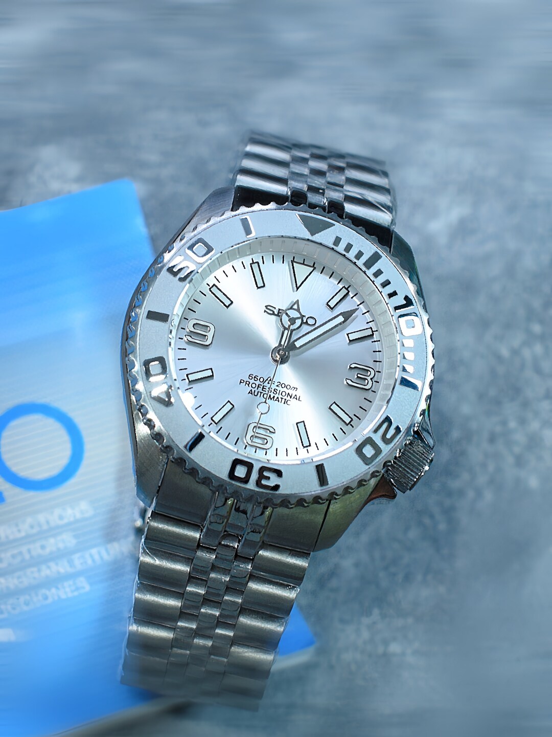 Silver SUB Submarine SEIKOMOD Jubilee Strap Stainless Steel - Etsy