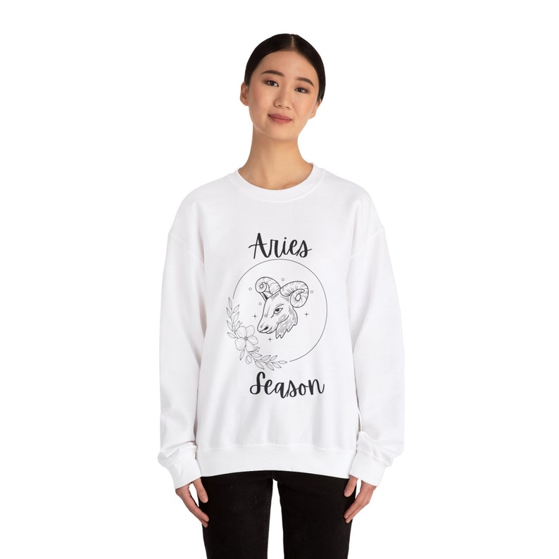 Aries Sweatshirt, Gift for Aries, Aries Zodiac Sign Crewneck, March ...