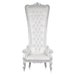 9 Feet Tall White/silver QUEEN Throne Chair - Etsy
