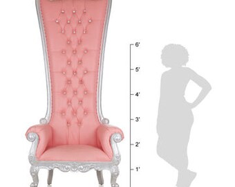 9 Feet Tall White/silver QUEEN Throne Chair - Etsy