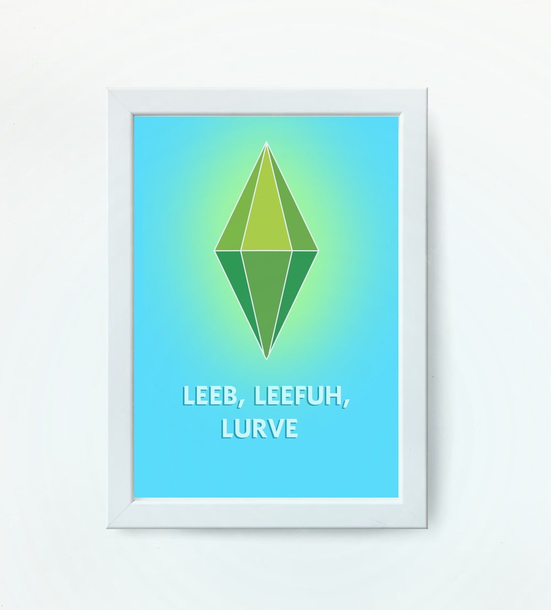 The Sims live Laugh Love Simlish A4 Print Wall Art - Etsy