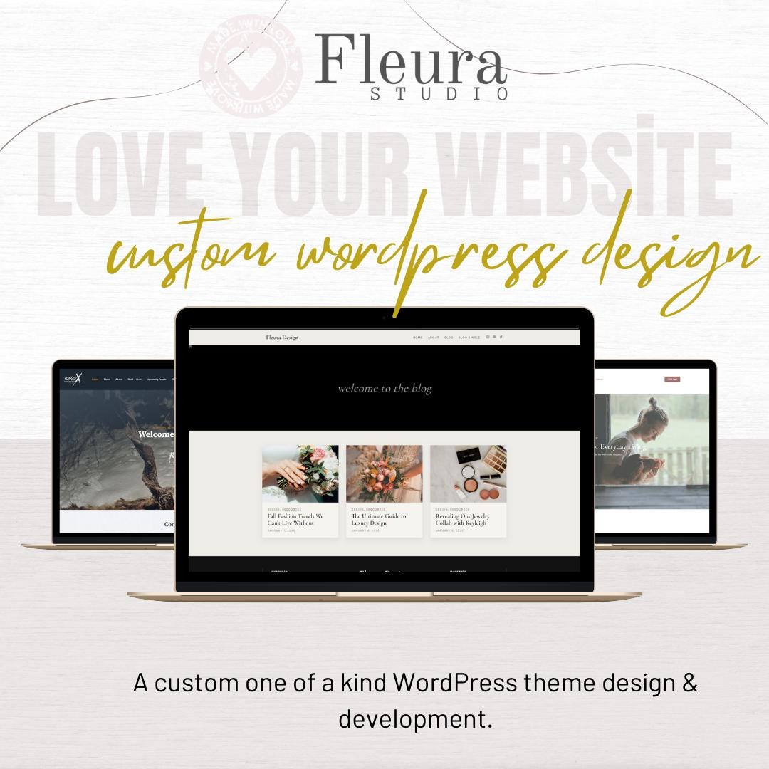 Custom Wordpress Theme Development & Design - Etsy