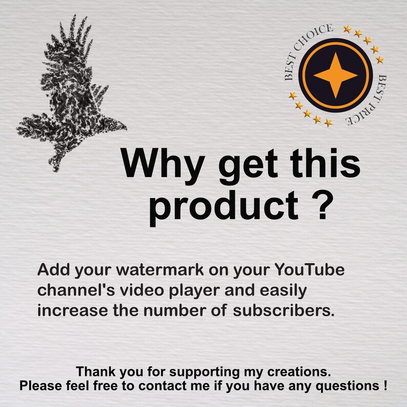 Pack of 5 Watermark SUBSCRIBE Youtube in Red/white/black Colors ...
