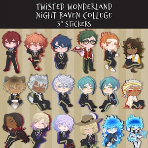 Twisted Wonderland NRC TWST 34 Stickers - Etsy
