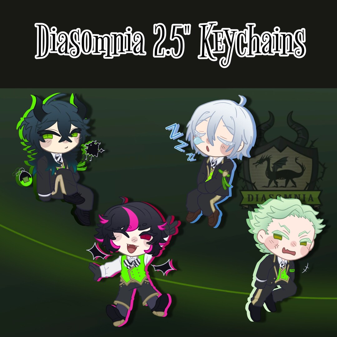 Twisted Wonderland Diasomnia TWST 2.5 Keychains - Etsy