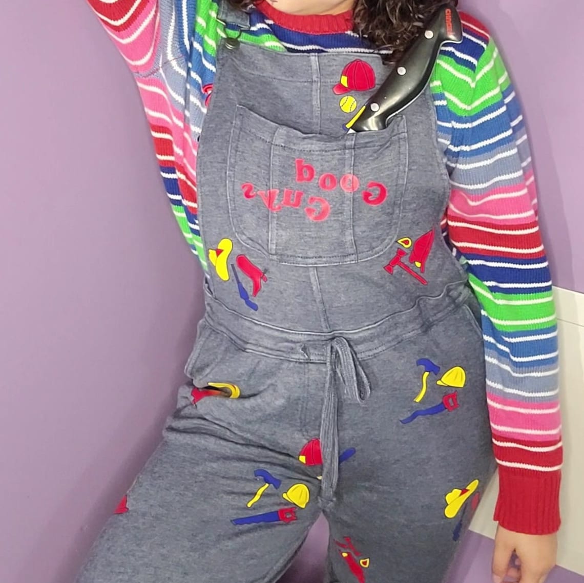 Chucky Overall Icons and Good Guy Logo PNG and Silhouette Cameo Files ...