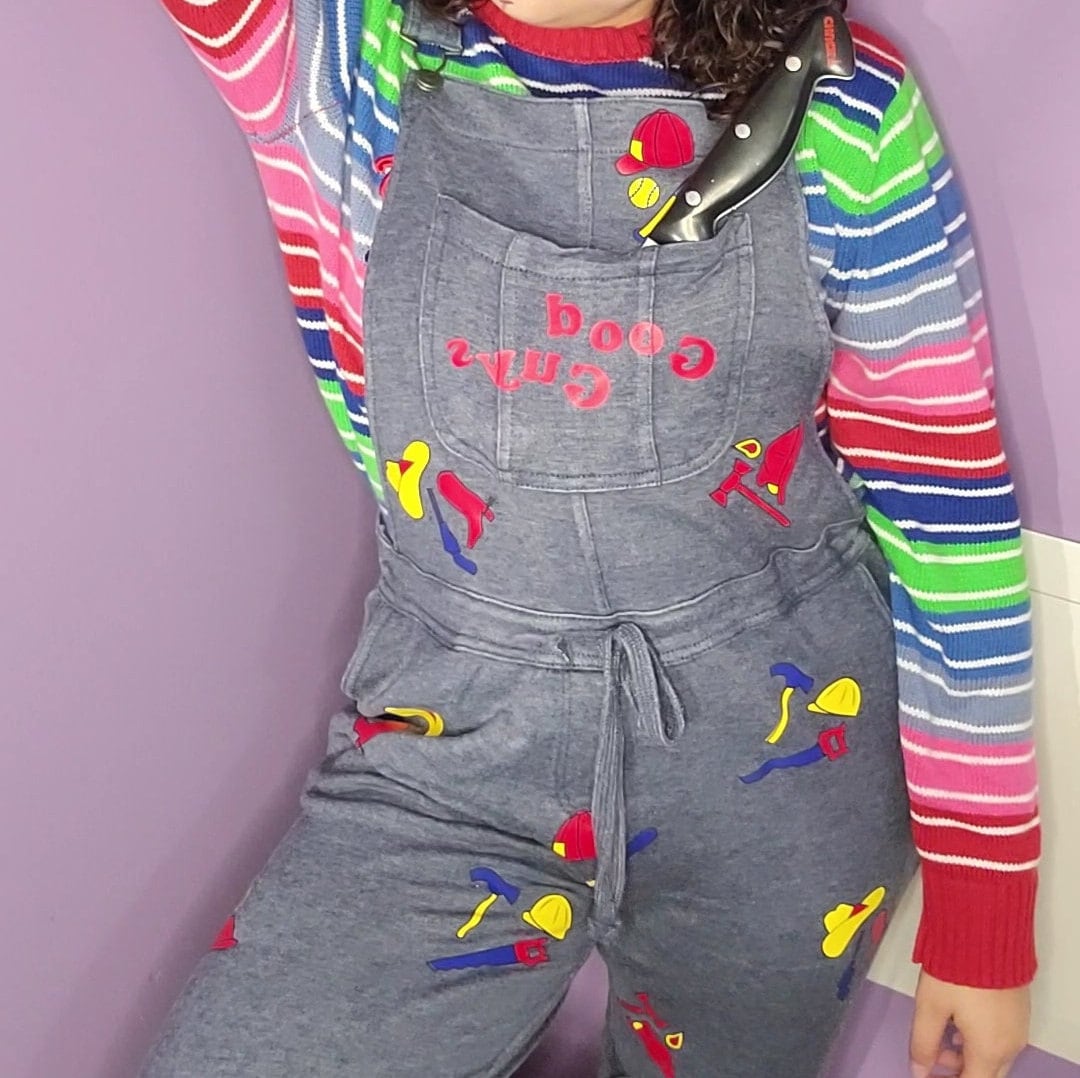 Chucky Overall Icons and Good Guy Logo PNG and Silhouette Cameo Files ...