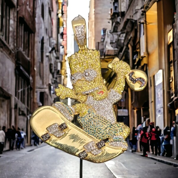 Bart Simpson Pendant - Etsy