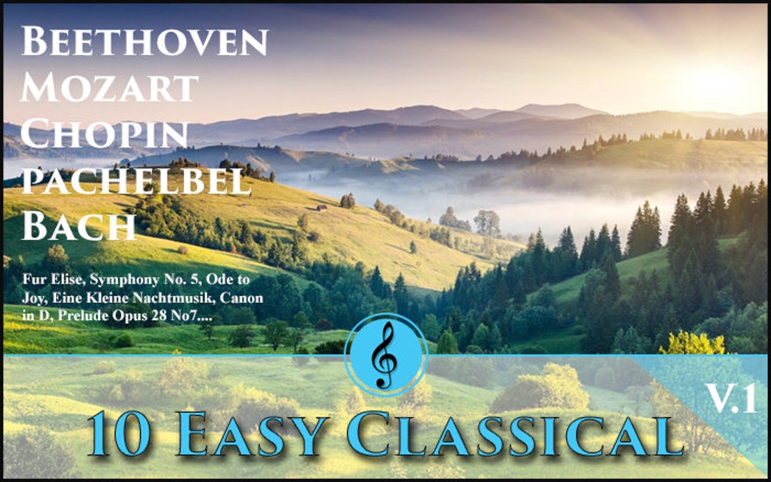 10 Easy Classical Pieces Sheet Music Collection - Etsy
