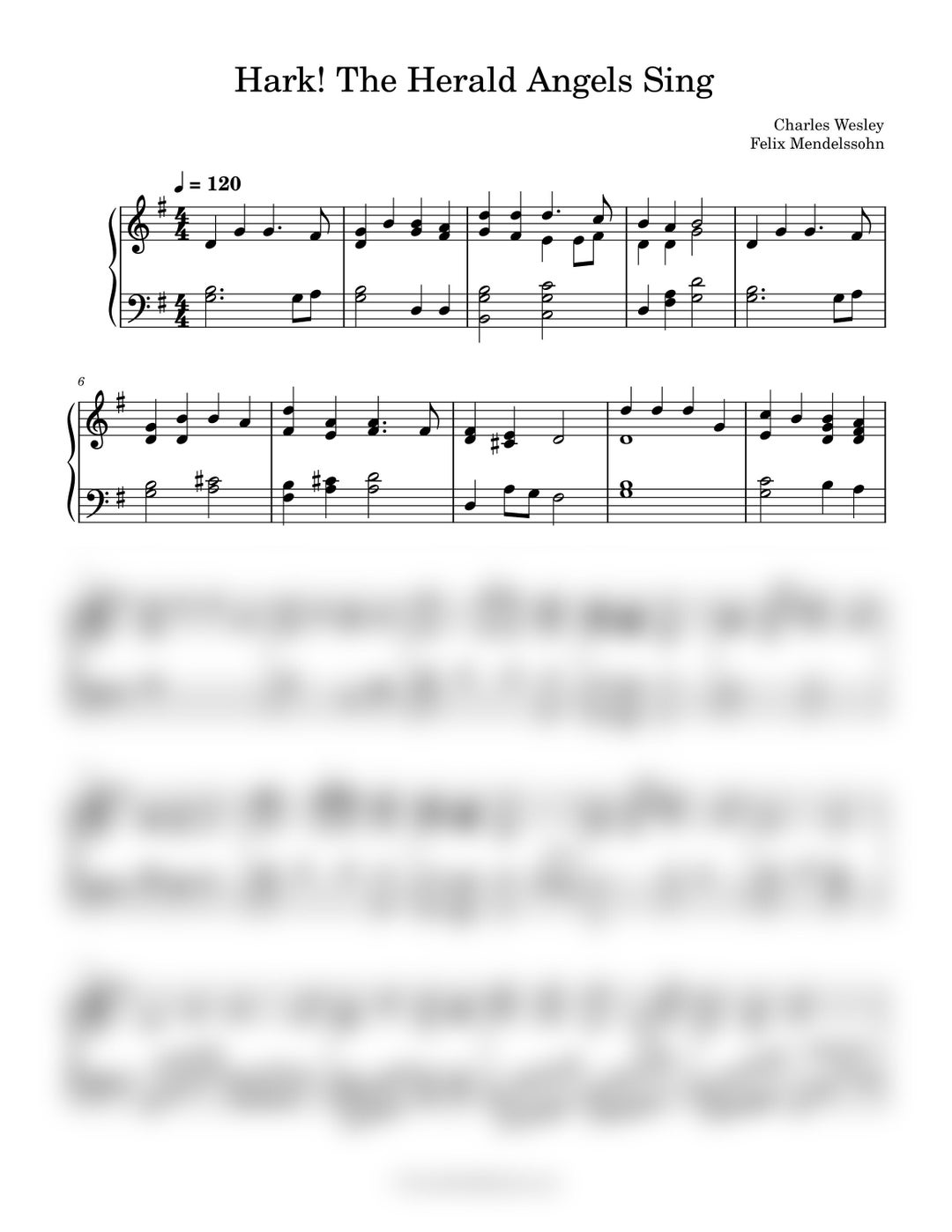 Hark! the Herald Angel Sings - Christmas Sheet Music - Etsy