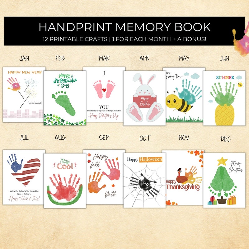 Handprint Keepsake - Etsy