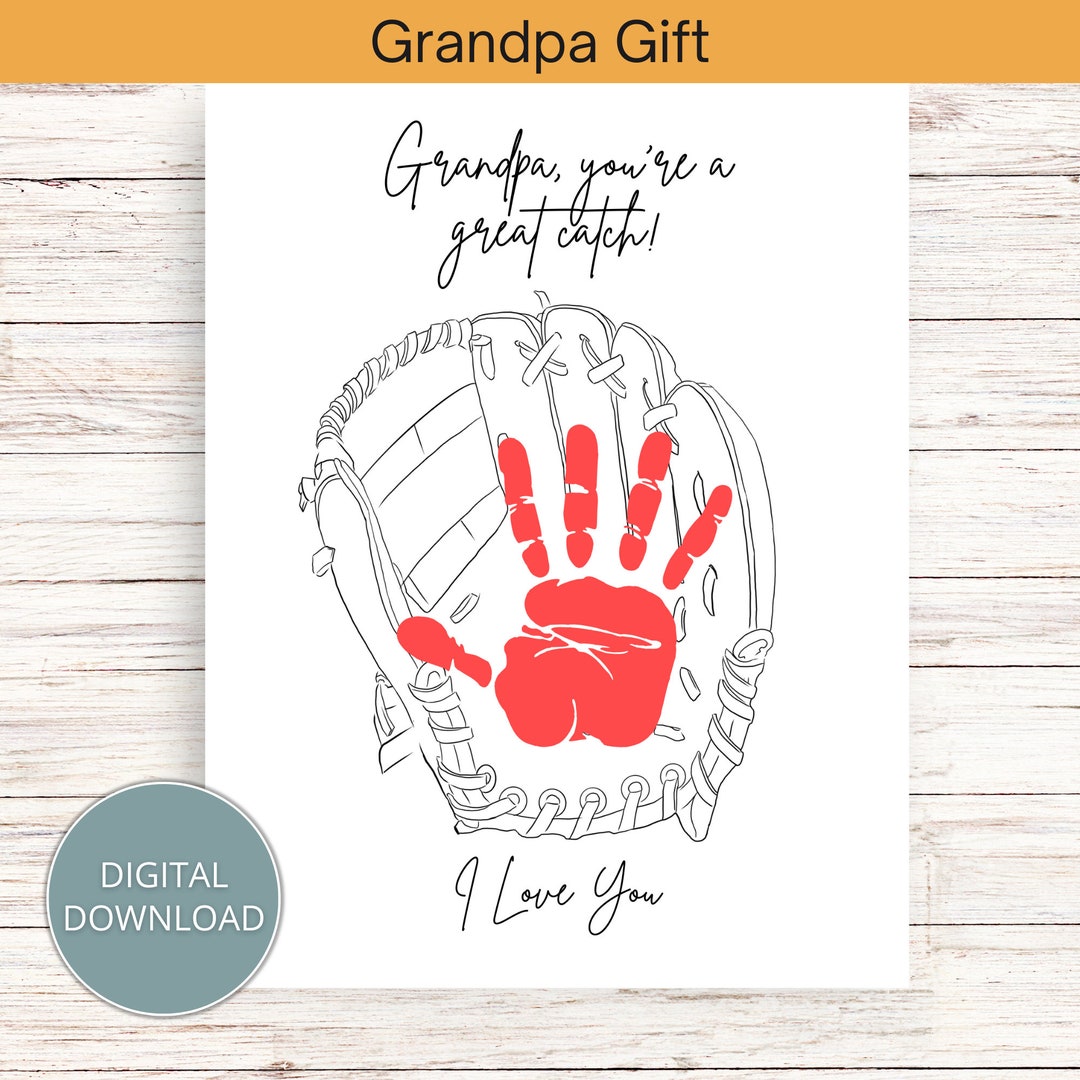 Grandparents Day Handprint Art Craft Grandpa Handprint Art - Etsy