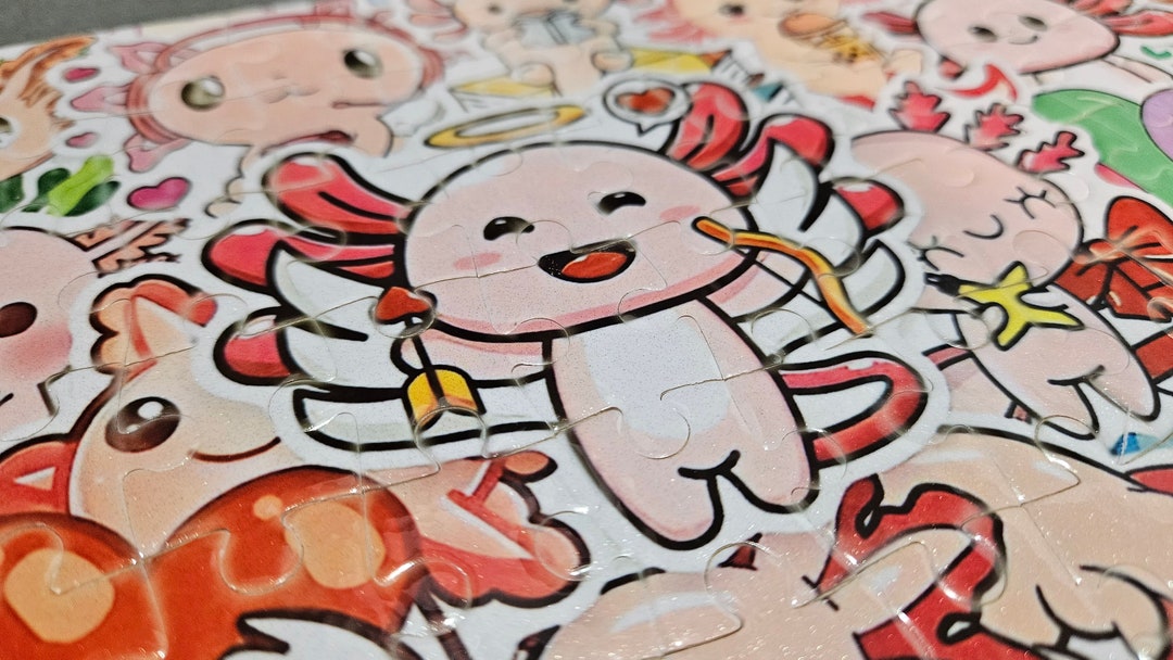 Axolotl Puzzle - Etsy