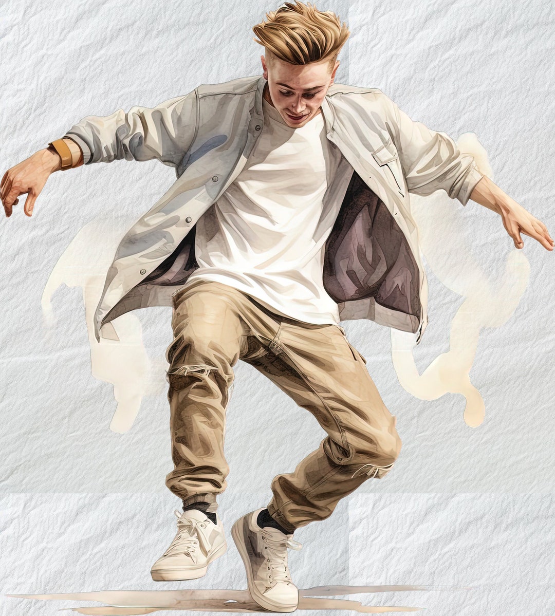 Self-assured Young Man Clipart, Street Dance Moves Clipart, Confident ...